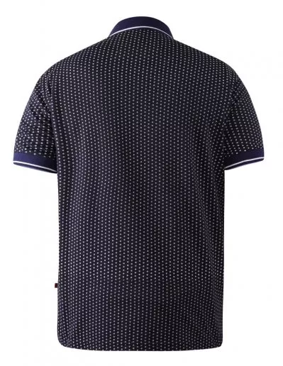 The Duke Clothing Co. - BATTERSEA-D555 AOP Polo Shirt With Chest Embroid...