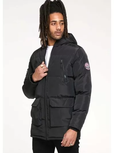 The Duke Clothing Co. - CLAYDON-D555 Quilted Parka Jacket With Zip Off H...