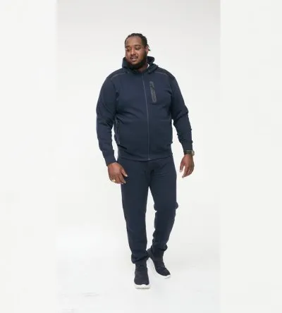 The Duke Clothing Co. - GABRIEL-D555 Couture Zip Through Hoody With Reve...