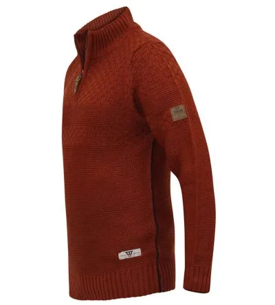 Mens 1/4 Zip Sweatshirt Men's 1/4 Zip Jacquard Knit Sweater - Fair Isle ...