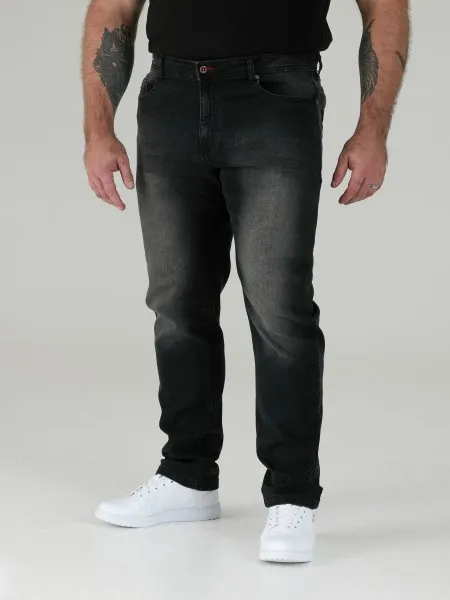 The Duke Clothing Co. - BENSON-D555 Tapered Fit Stretch Jeans In Grey St...