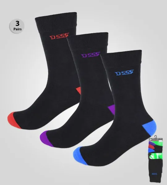 The Duke Clothing Co. - PHOENIX-D555 Kingsize Cotton Rich Luxury Socks 3...